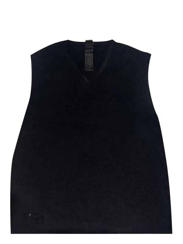 Chrome Hearts Rhinestone Dagger Sweater Vest - Black