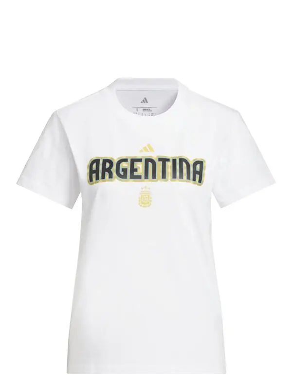 Adidas World Cup 26 Argentina Home Graphic Tee - White