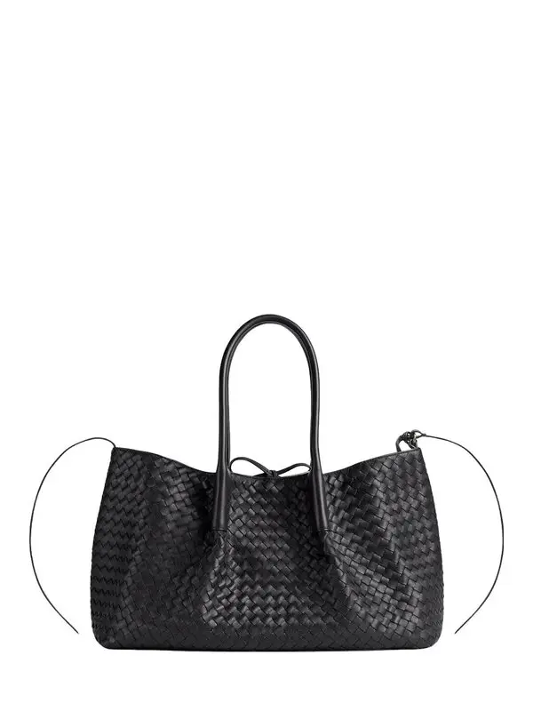Bottega Veneta Pinacoteca Medium Reversible Tote Bag - Black