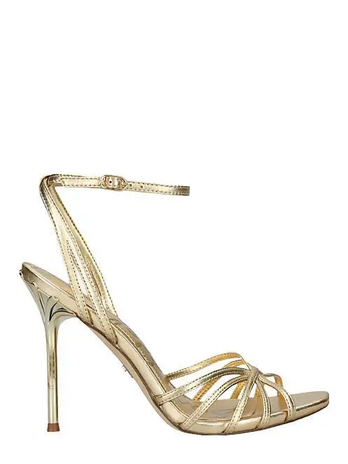 Sam Edelman Lili Leather Heeled Sandals - Gold