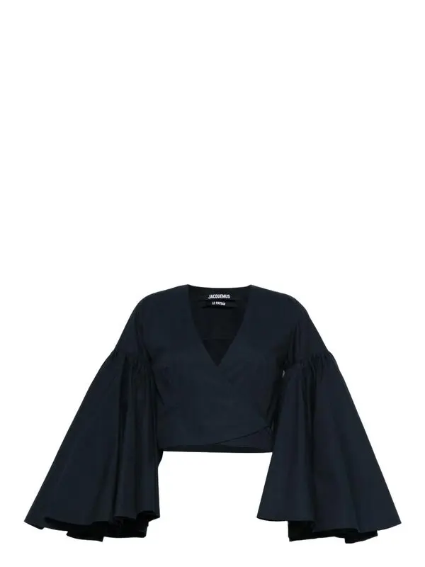 Jacquemus Le Cache Coeur Paysan Top - Blue