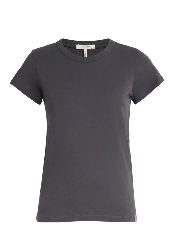 Rag & Bone Pima Cotton Slub T-shirt - Ivory