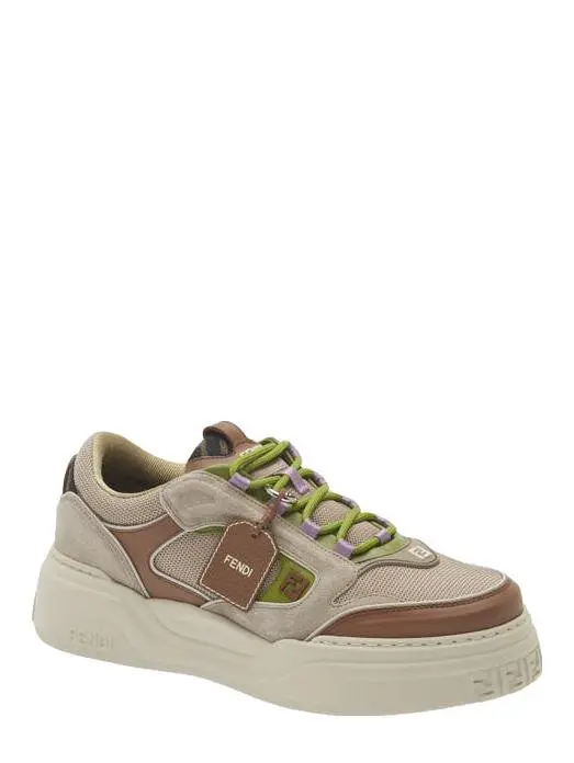 Fendi Force Low-top Sneakers - Cacao Verbena Beige