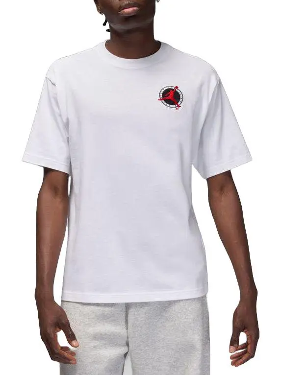JORDAN Mj Flight Club Short Sleeve T-shirt - 100 White