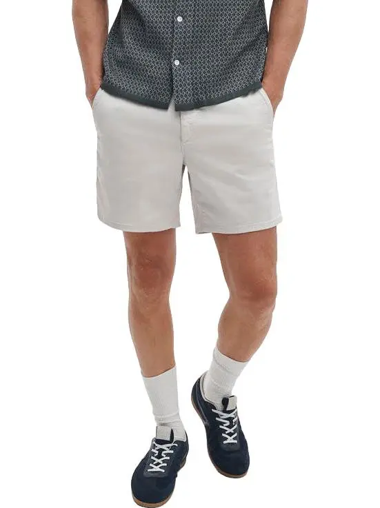 Rag & Bone Standard Cotton Stretch Twill Chino Shorts - Ivory