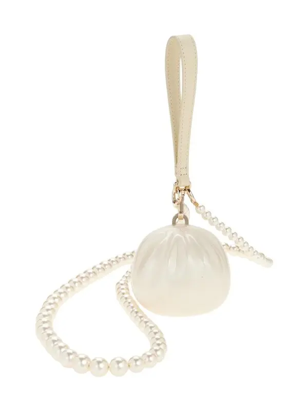 Simone Rocha Pearl Dim Sum Clutch - Pearl/pearl