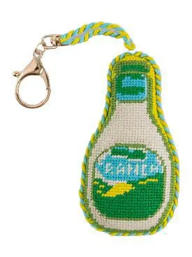 FURBISH Needlepoint Ranch Bag Charm - Bright Green