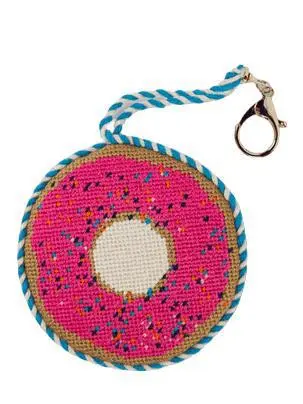FURBISH Needlepoint Bag Charm - Pink
