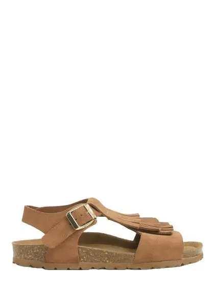 CELTIC & CO. Fringed Sandal - Tan