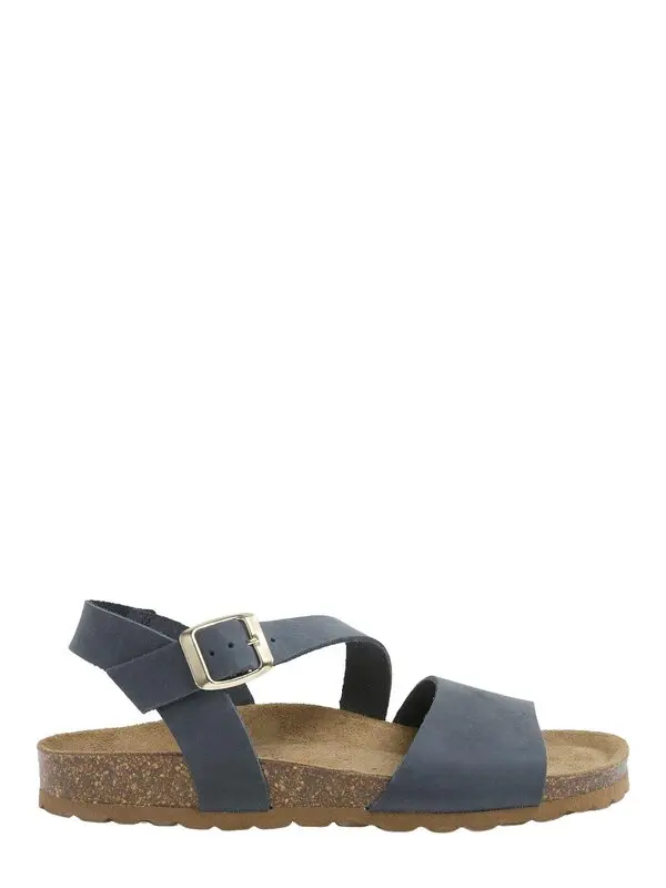 CELTIC & CO. Asymmetric Strap Sandal - Navy