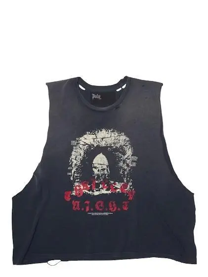 PALY Thriller Night Cut Off Tee Shirt - Black