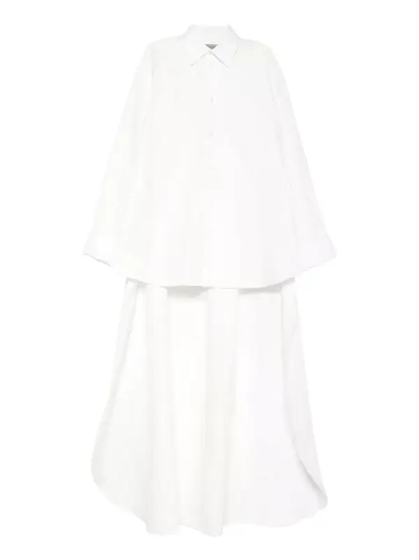 Balenciaga Cape-detail Shirt - White