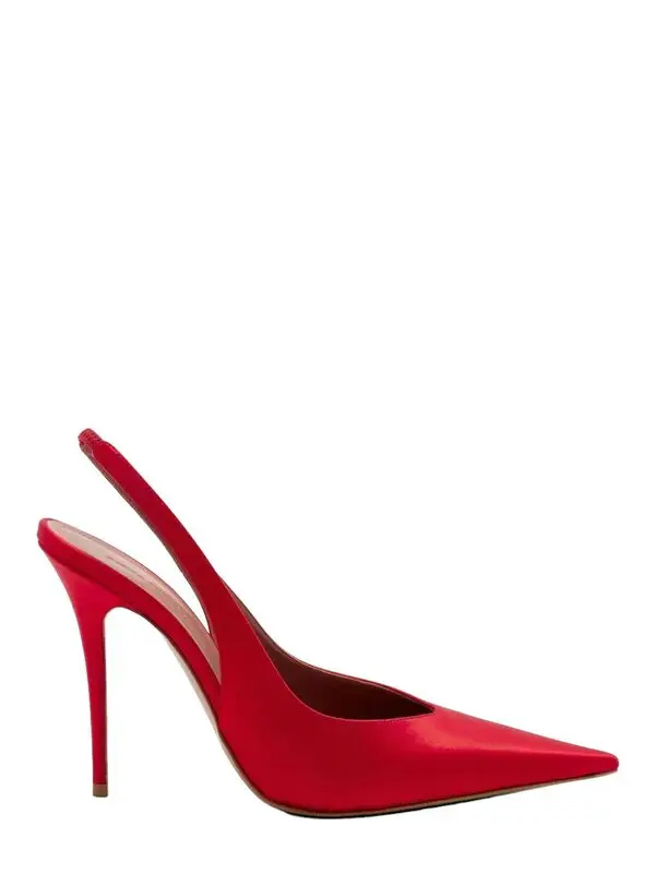 Amina Muaddi 105mm Anok Heeled Pumps - Red