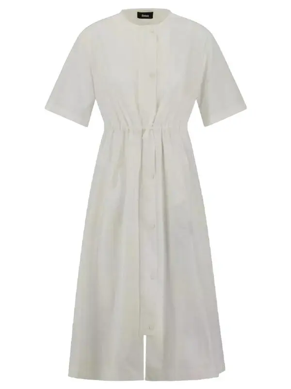 Herno Short-sleeves Midi Dress - White