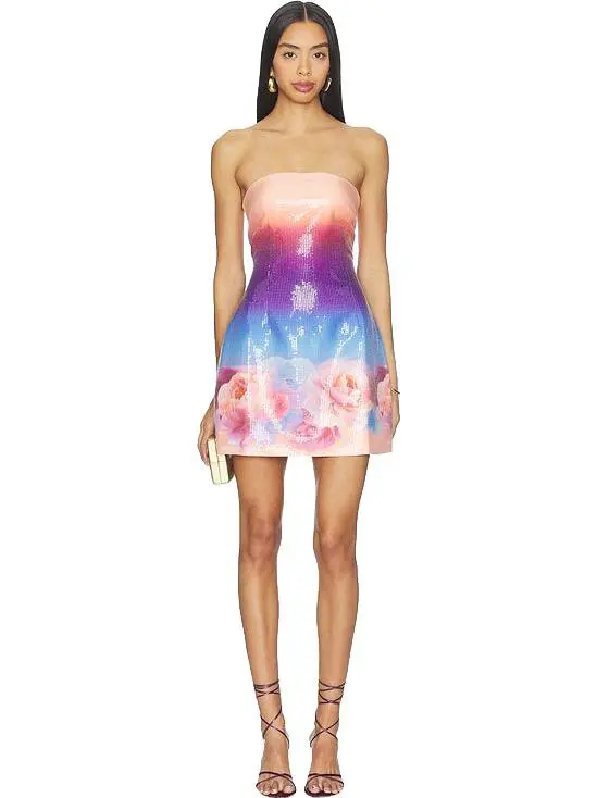 RUNAWAY THE LABEL Ibiza Sequin Mini Dress - Nadia Pink