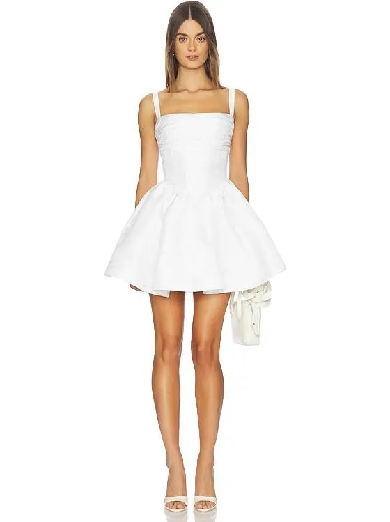 V. CHAPMAN Addison Dress - White Windsor Brocade