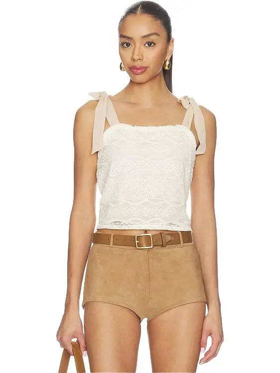 Steve Madden Georgianna Top - Light Cream