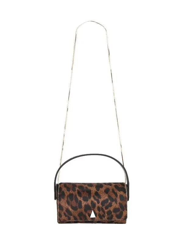 VERAFIED Calf Hair La Pochette Bag - Leopard