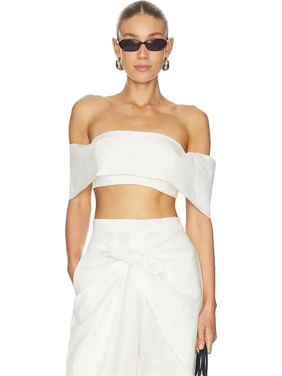 SELMACILEK Strapless Top - Ecru