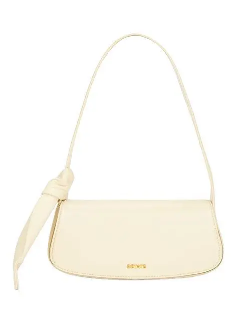 ROTATE BY BIRGER CHRISTENSEN Leather Knot Strap Bag - Italian Straw