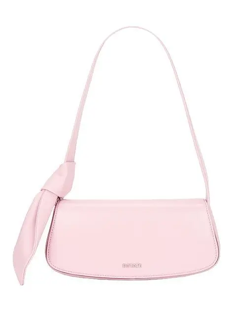 ROTATE BY BIRGER CHRISTENSEN Leather Knot Shoulder Bag - Chalk Pink