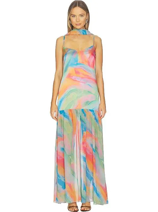 Show Me Your Mumu Dahlia Maxi Dress - Colorful Canvas
