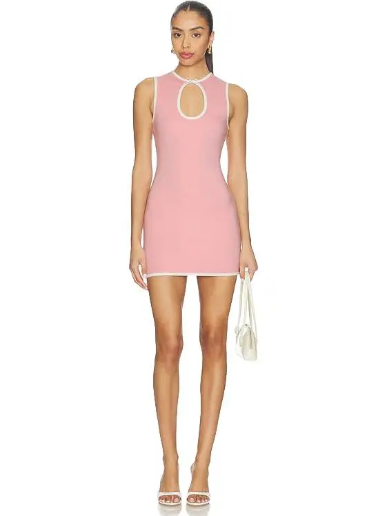 MORE TO COME Torianna Mini Dress - Baby Pink