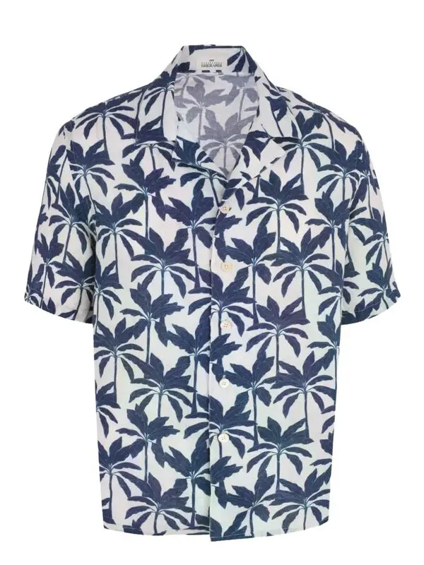ALESSANDRO GHERARDI Palm Print Shirt - White