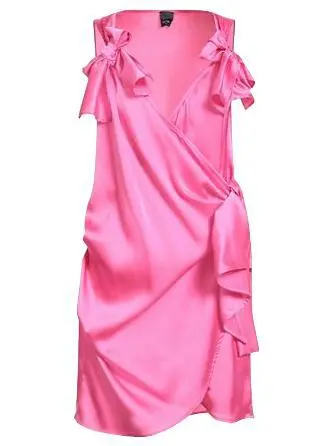 Pinko Mini Wrap Dress - Fuchsia