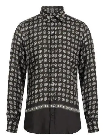Dolce & Gabbana Shirt Dark Size Silk - Brown