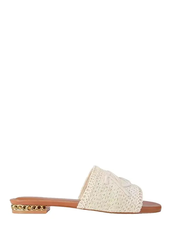 Kurt Geiger Woven Flat Sandals - Neutrals