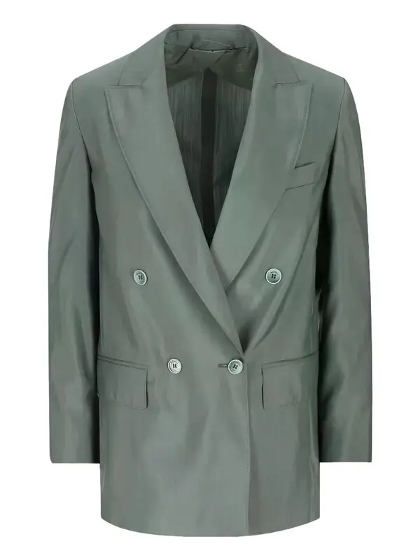 Max Mara Albata Double-breasted Blazer - Green