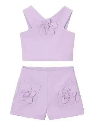 MAYORAL Floral Two-piece Set - Lavender