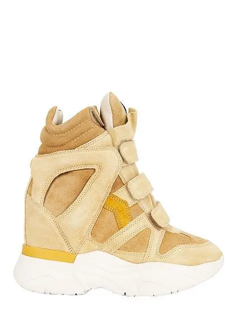 Isabel Marant Étoile Balskee High Top Wedge Sneakers - Beige