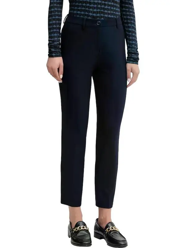 BENETTON Button Trousers - Blue