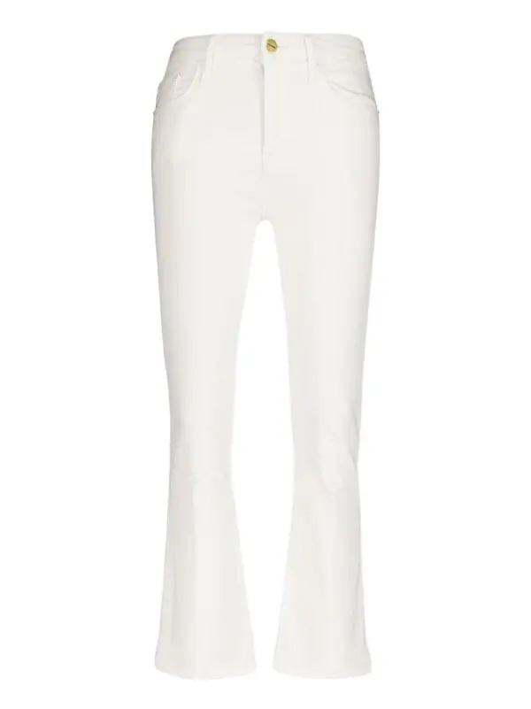 FRAME Le Crop Mini Boot Trousers - White