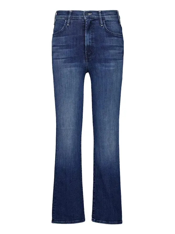 MOTHER The Hustler Ankle Flare Jeans - Blue