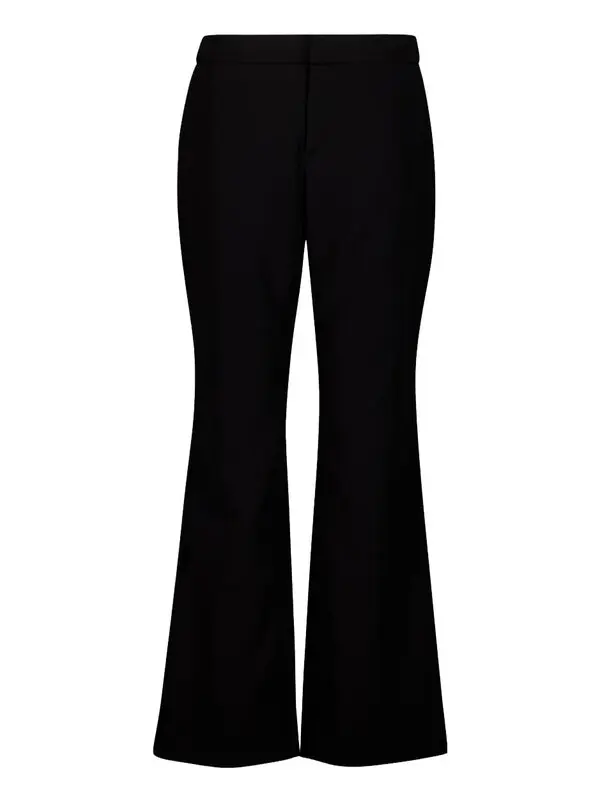 Balmain Crepe Flared Pants - Black