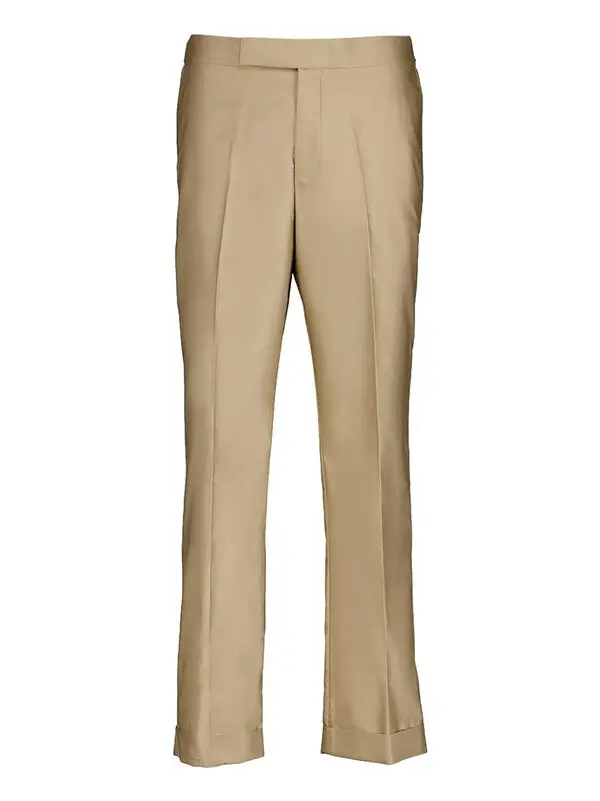 Alexander McQueen Cotton Trousers - Beige