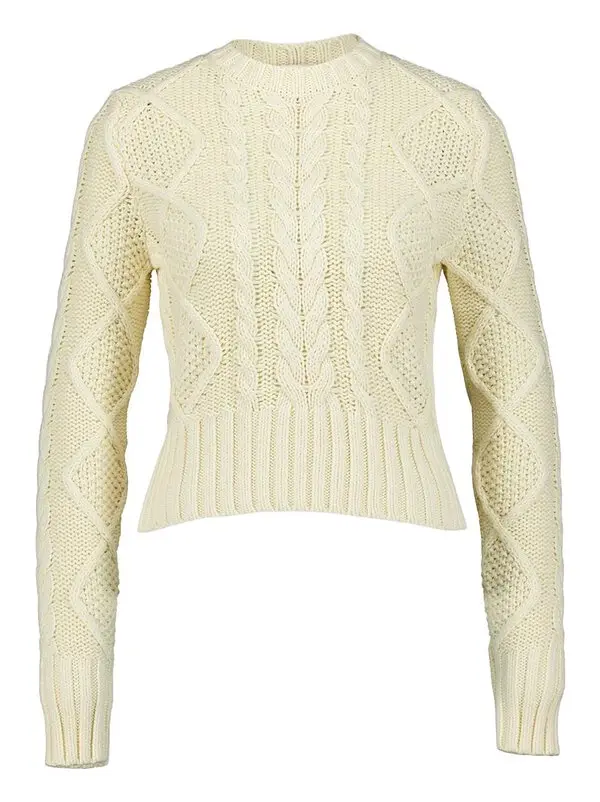 Zimmermann Cable Knit Sweater - Cream