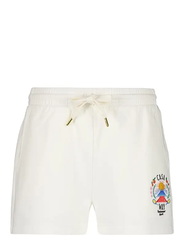 Casablanca Casa Way Sweatshorts - White