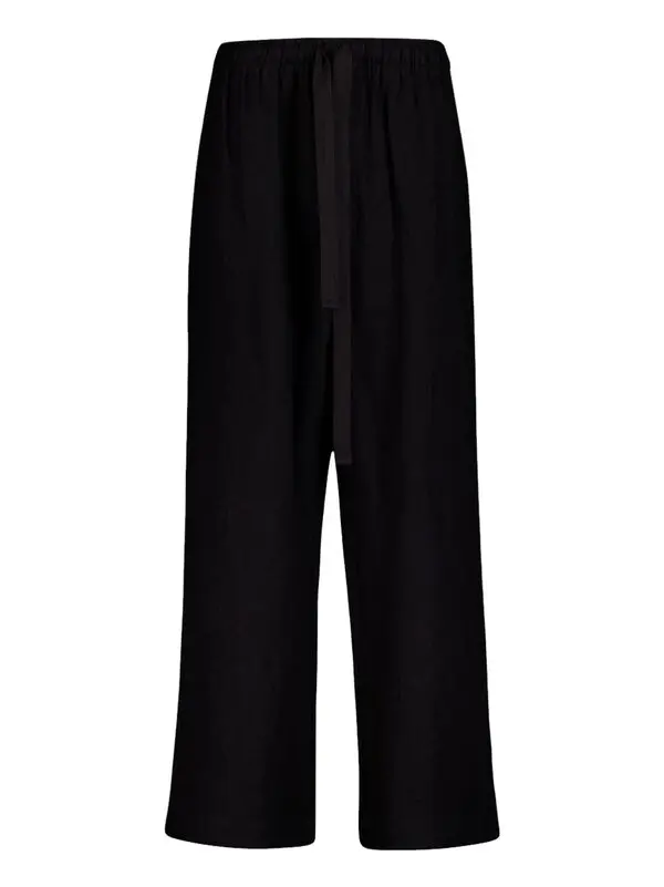 Commas Linen Drawcord Trousers - Black