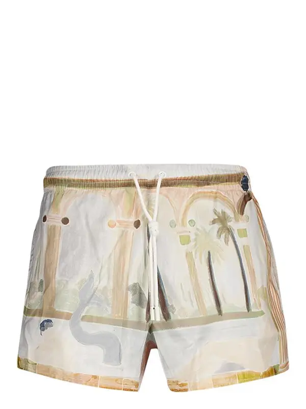 Commas Palm Mirage Swim Shorts - Multicolour