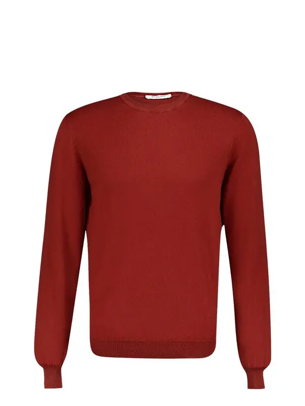 Boglioli Cotton Crew Neck Sweatshirt - Orange