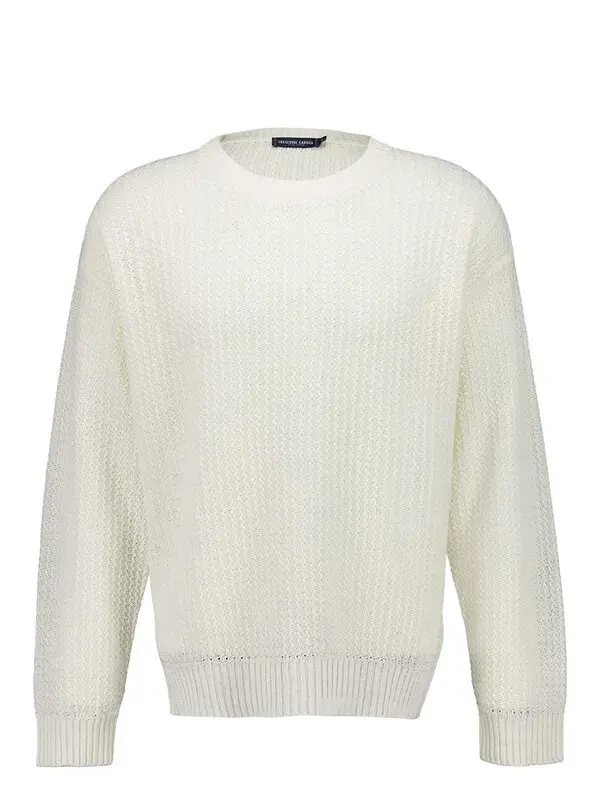 Frescobol Carioca Jardim Linen Sweater - White