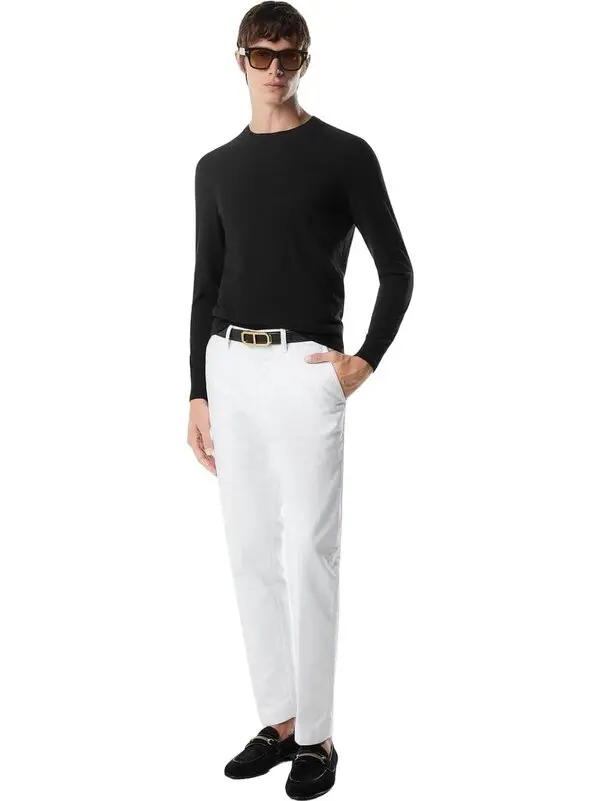 TOM FORD Fine Gauge Wool Crew Neck Sweater - Black