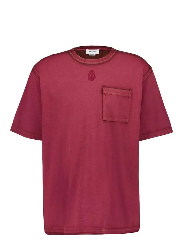 Alexander McQueen Rust Bordeaux Skull T-shirt - Red