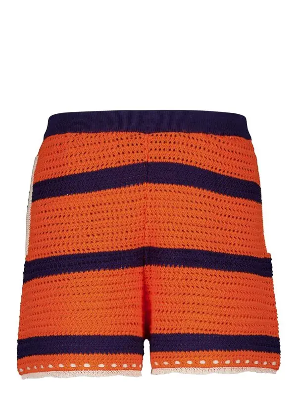 La DoubleJ Salt’n’vinegar Crochet Shorts - Orange