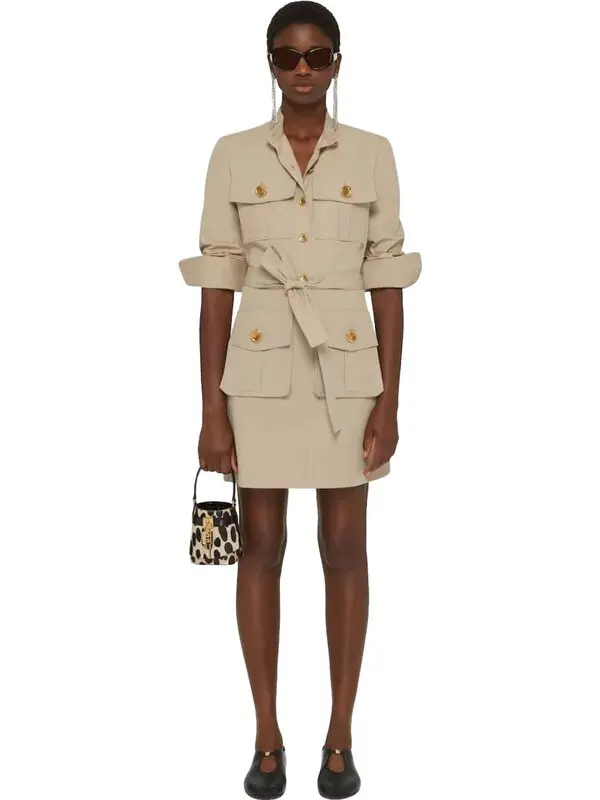 Givenchy Safari Poplin Shirt Dress - Beige