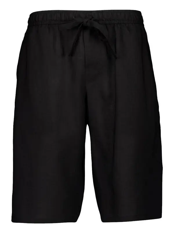 Dolce & Gabbana Casual Fit Linen Shorts - Black